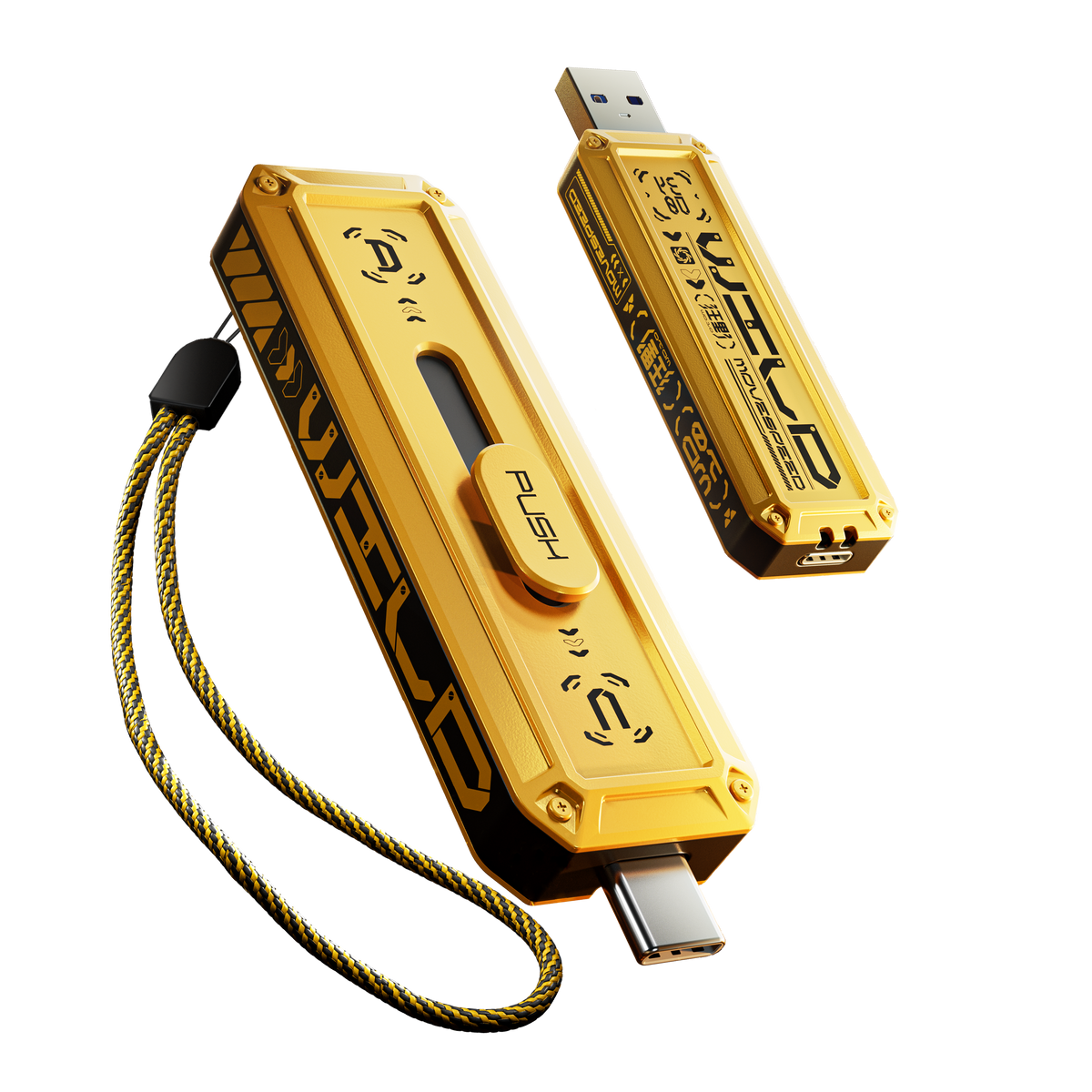 MOVE SPEED 128GB-2TB 1000MB/s Read/Write Speed, USB 3.2 Gen2+Type C Du