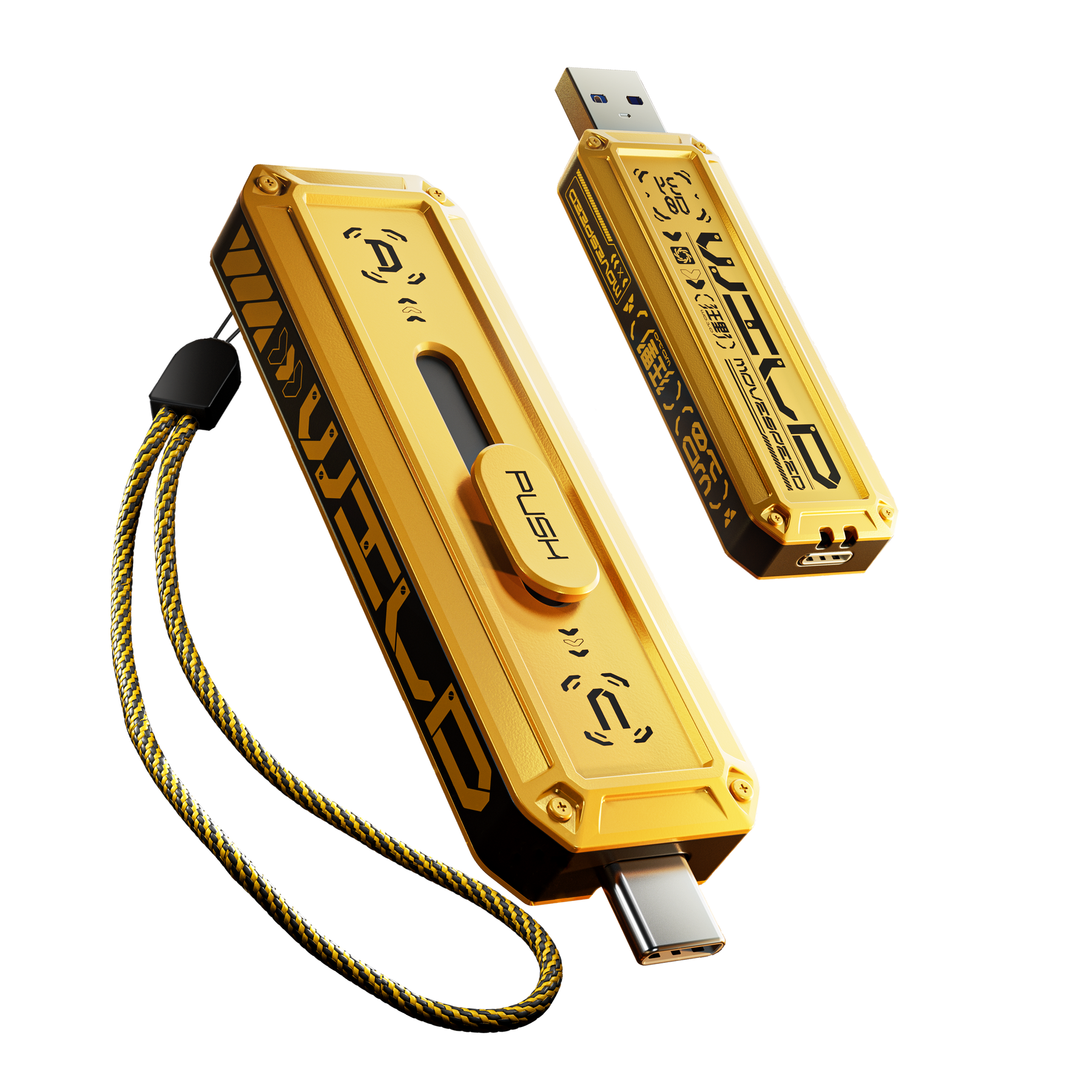 MOVE SPEED 128GB-2TB 1000MB/s Read/Write Speed, USB 3.2 Gen2+Type C Du