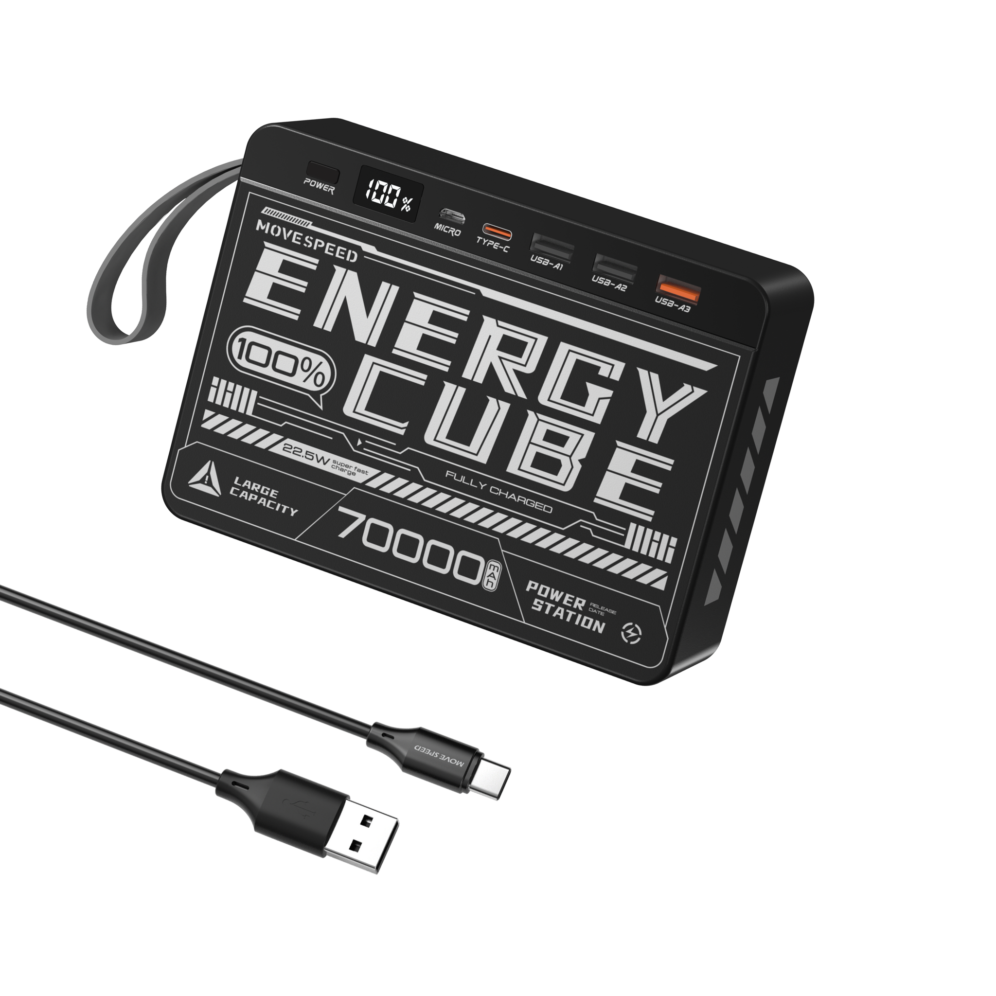 MOVESPEED Z70 70000mAh 22.5W Power Bank High Capacity